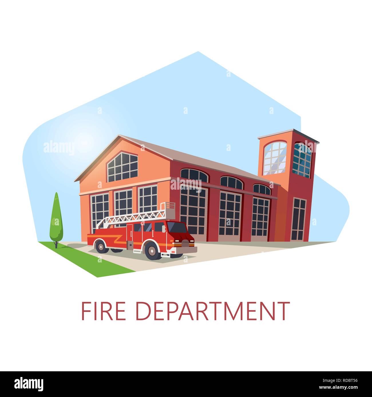 Firefighter building save Stock Vector Images - Alamy
