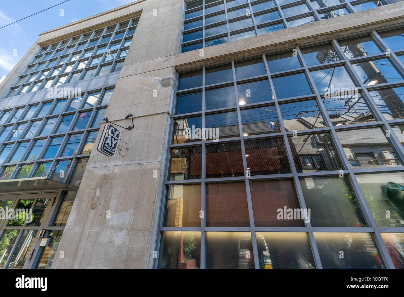 Tokyo - August 14, 2018 : Exterior of FUJIFILM Design Center CLAY ...