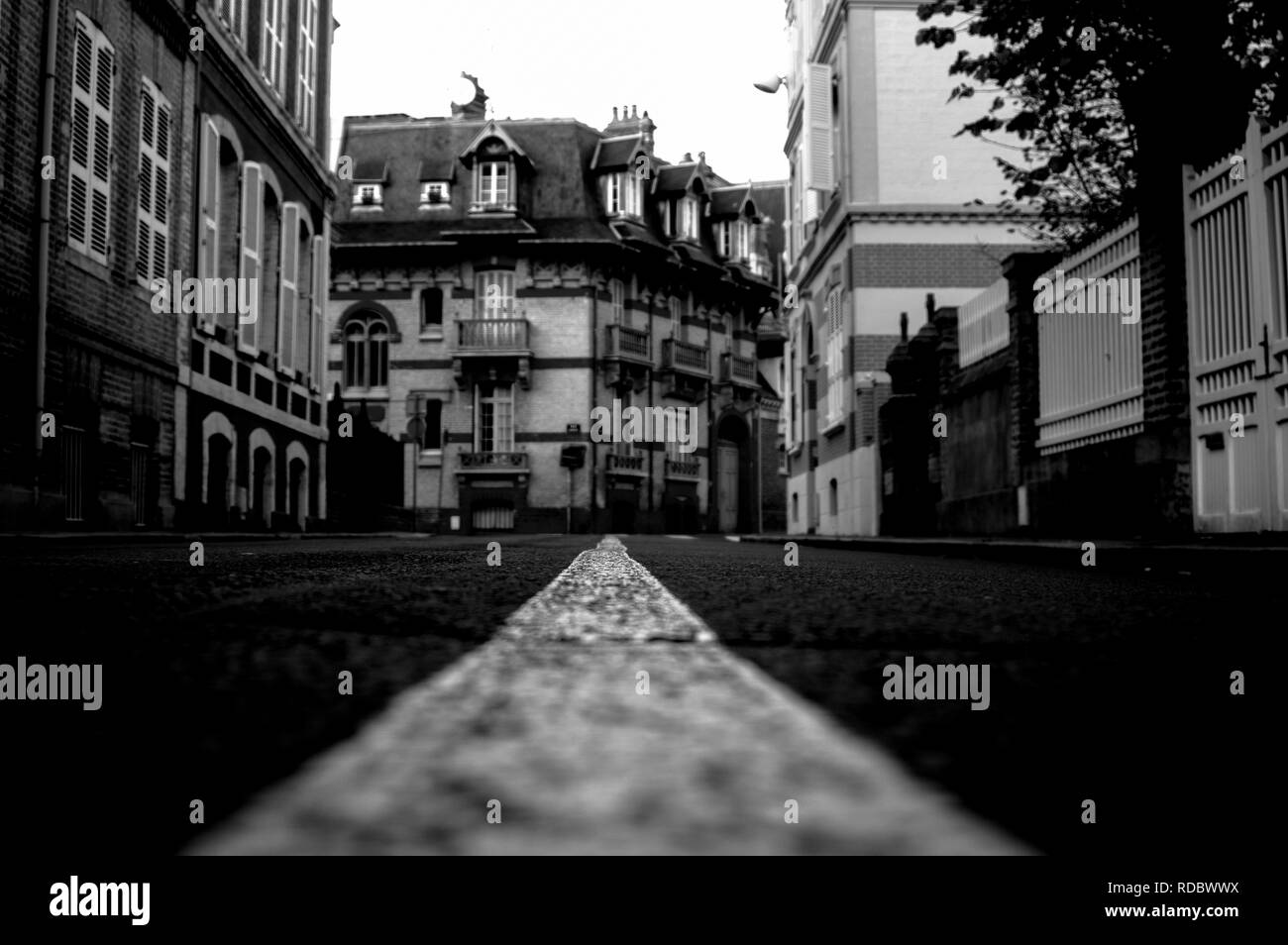 Low angle view of street surface Stock Photo - Alamy