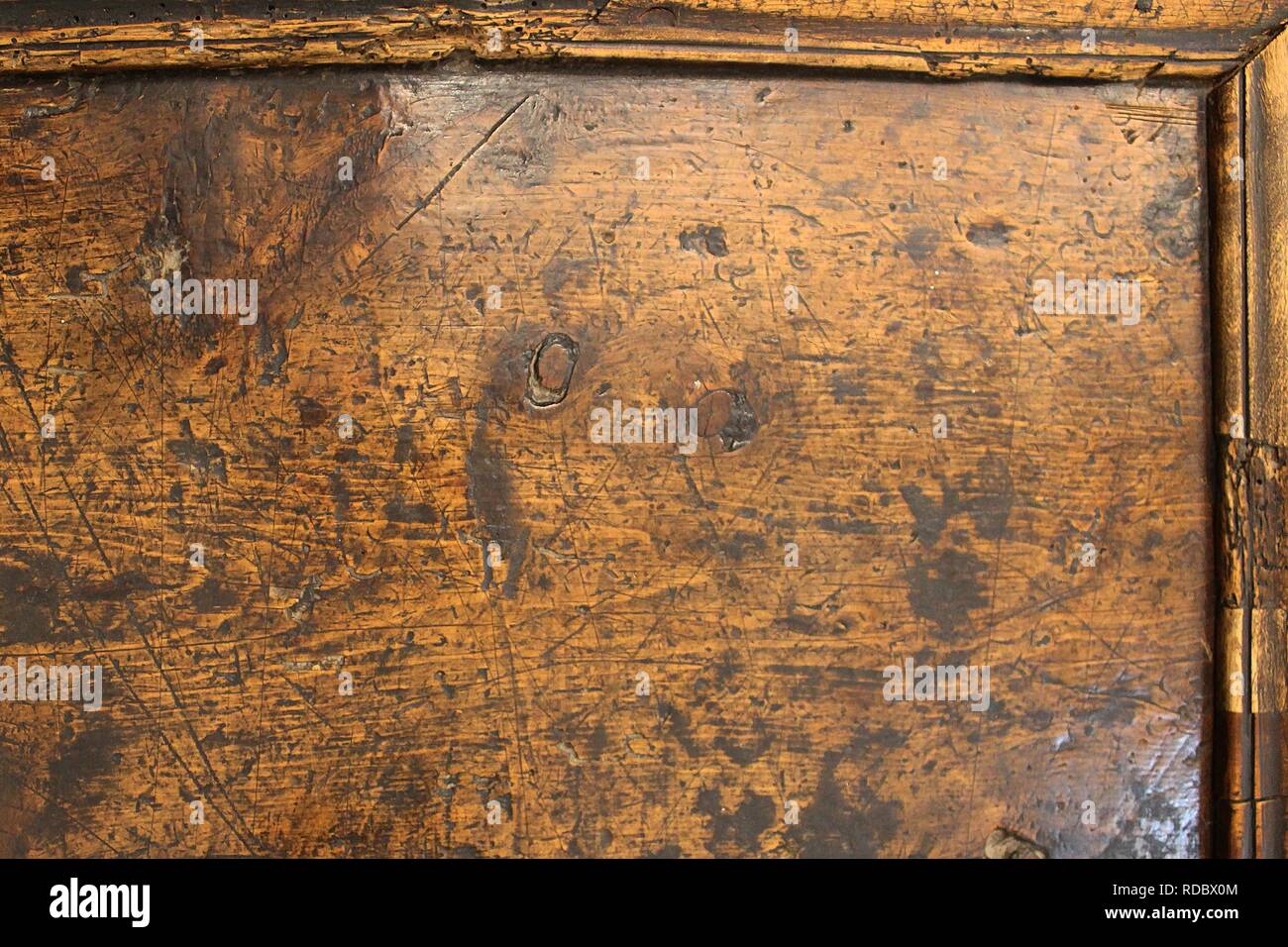 Close up high resolution surface of weathered and aged wood planks and ...
