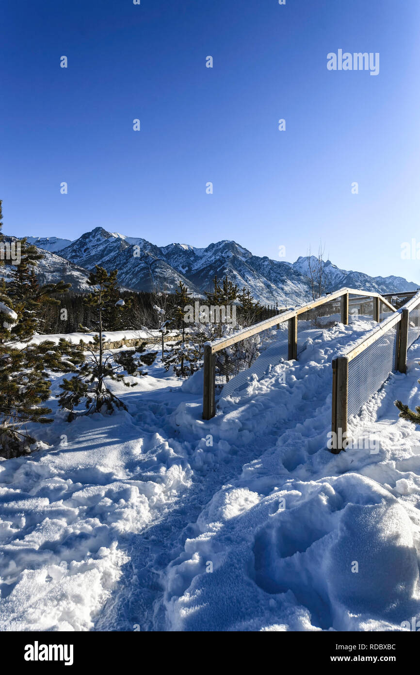 Winter scene in Banff National Park, Alberta Canada Stock Photo - Alamy