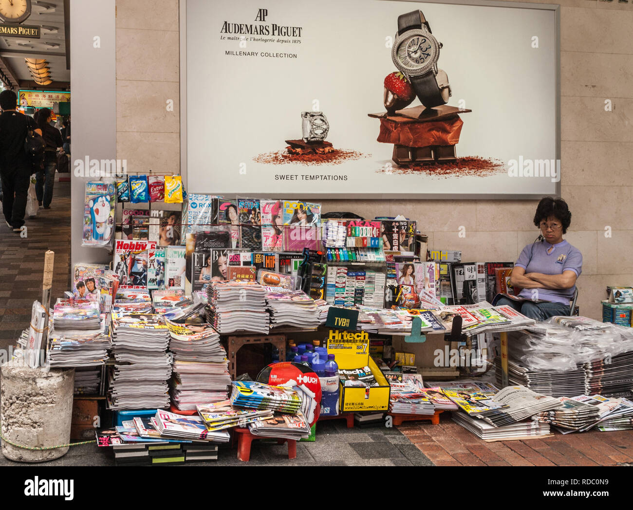 Hong Kong, China - May 13, 2010: Newspaper and Magazine and magazine ...