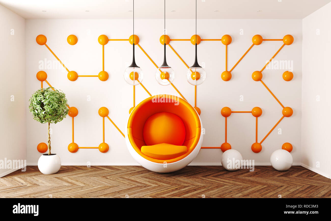 conceptual interior design. 3d rendering Stock Photo - Alamy