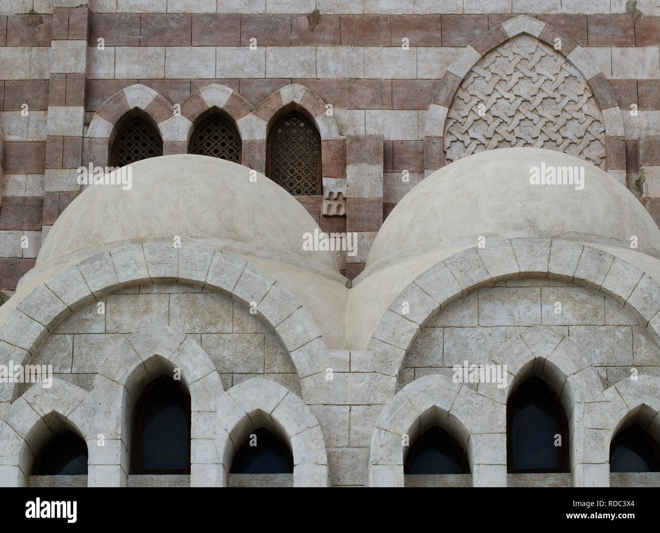 Architectural elements of Mosque El Mustafa in Sharm El Sheikh Stock ...