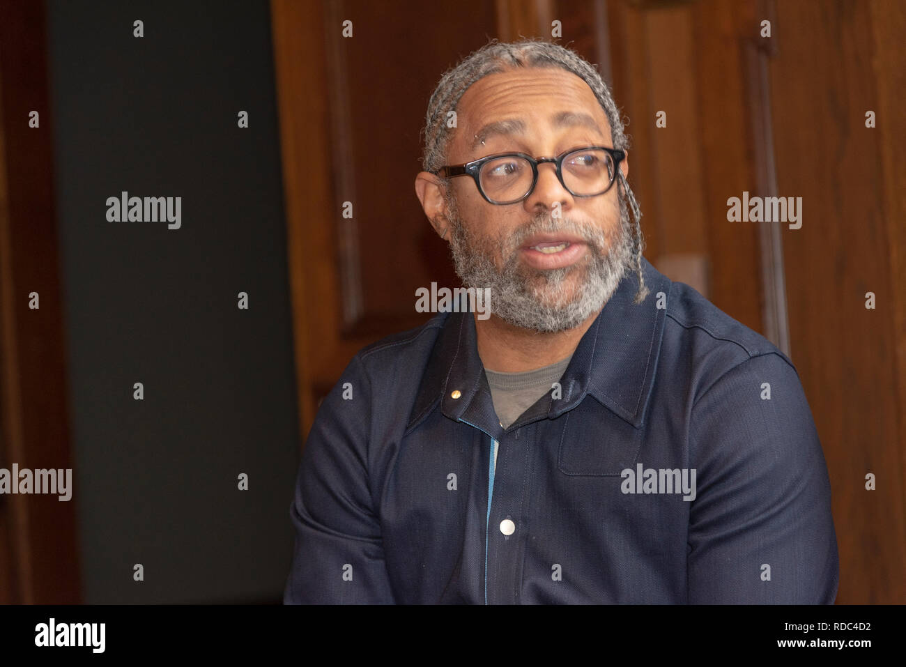 US artist Arthur Jafa during an introducing of the "A Series of Utterly ...