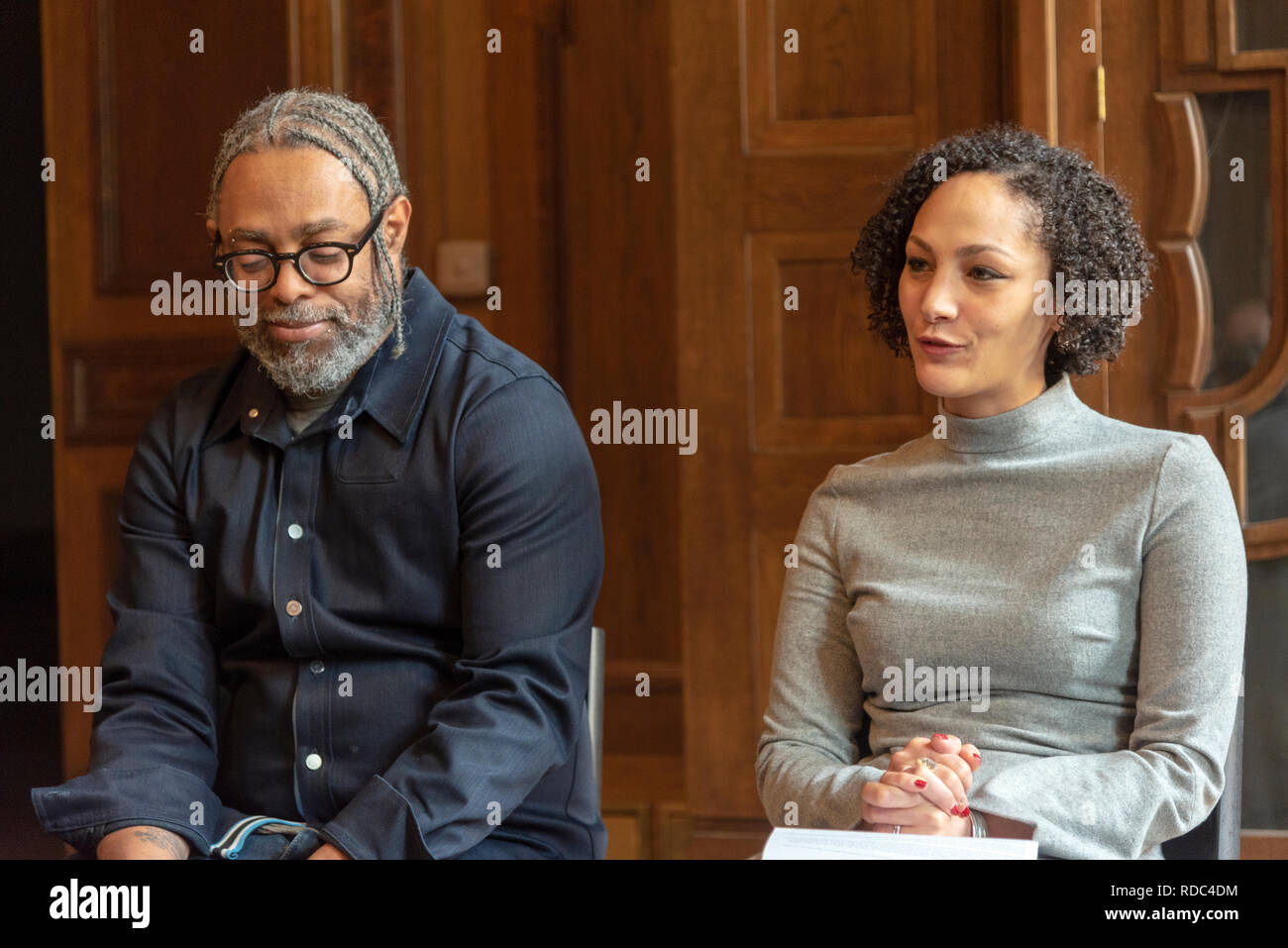 US artist Arthur Jafa during an introducing of the "A Series of Utterly ...