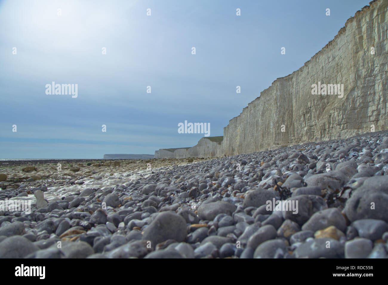 The Seven Sisters is a series of chalk cliffs by the English Channel ...