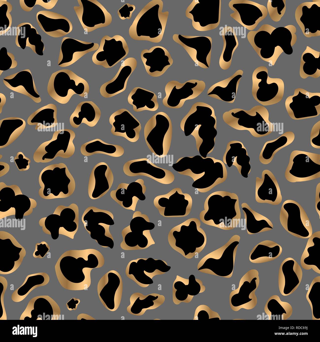 Leopard texture of abstract spots. Seamless texture, vector ...