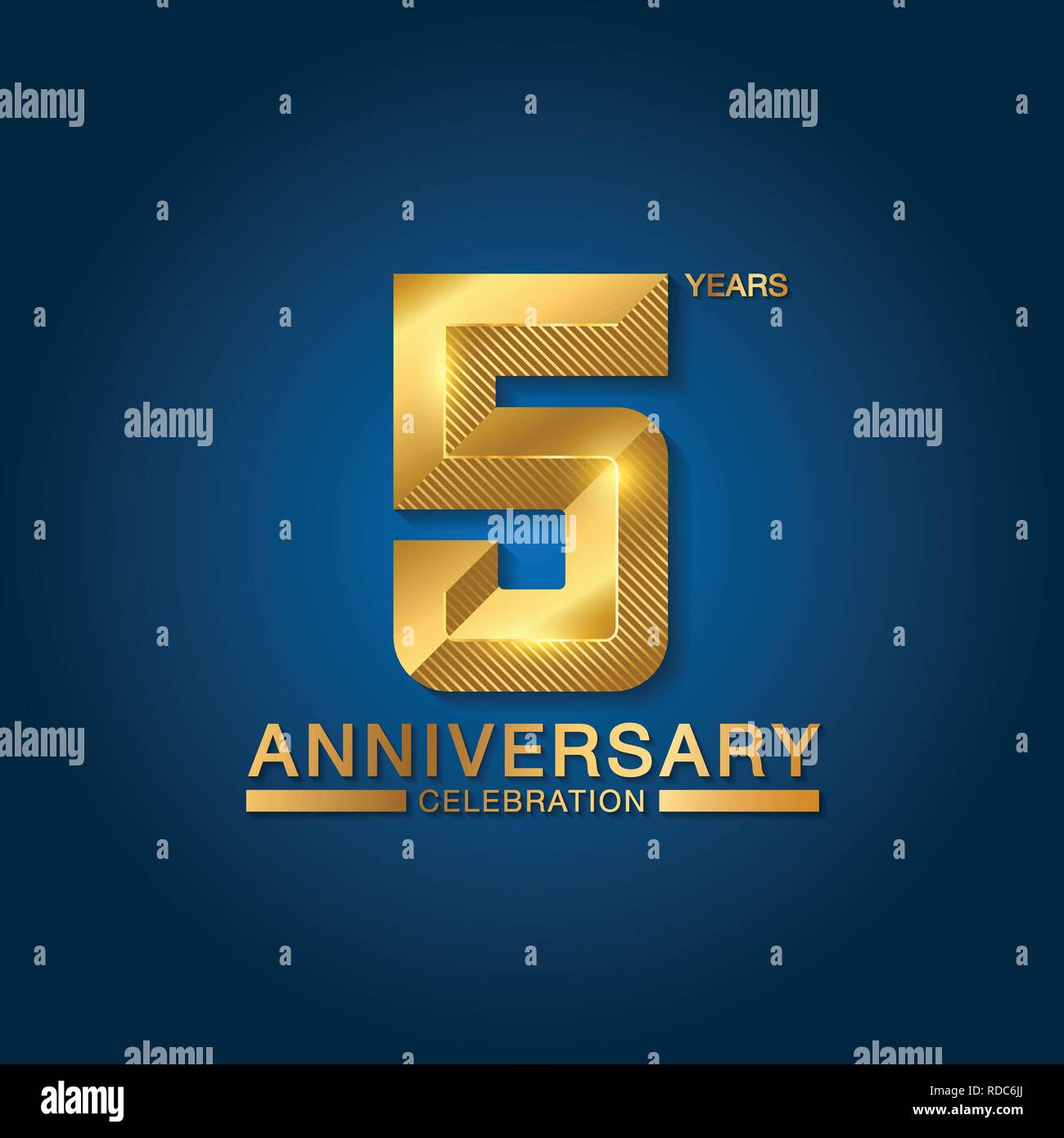 5 years logo Stock Vector Images - Alamy
