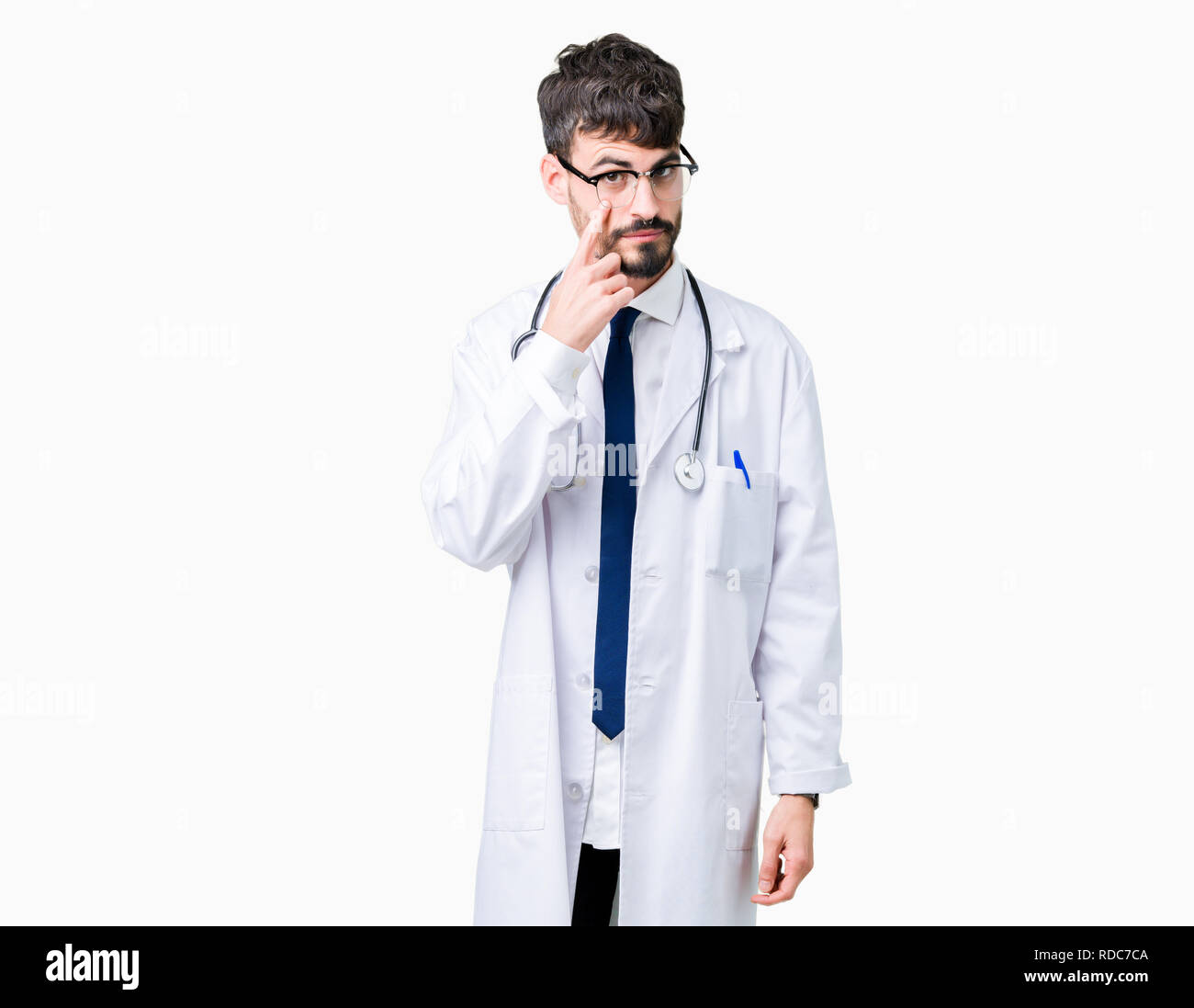 Suspicious looking doctor hi-res stock photography and images - Alamy