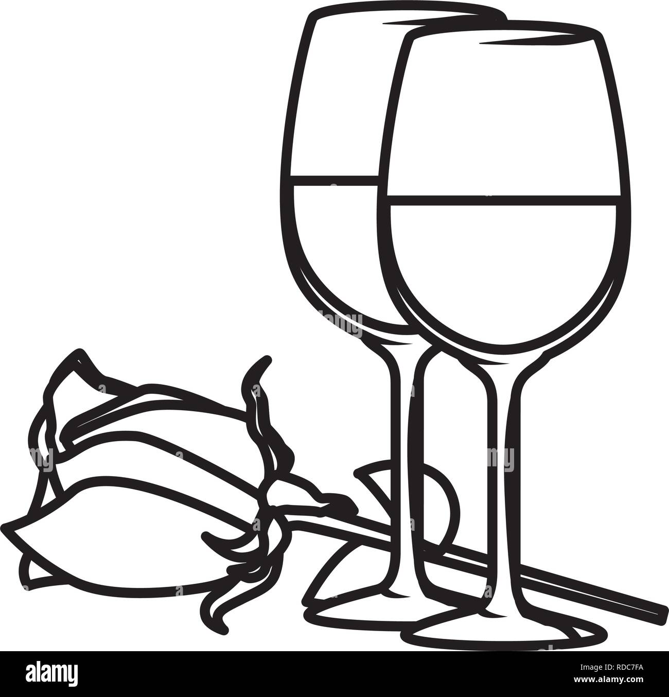 Rose in vineyard Stock Vector Images - Alamy