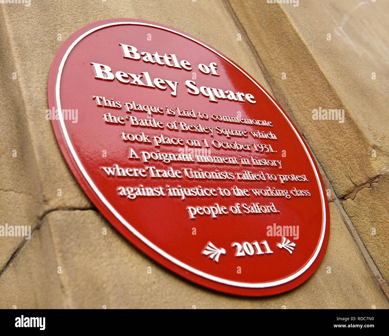 Battle of Bexley Square Plaque, Salford Town Hall, Bexley Square ...