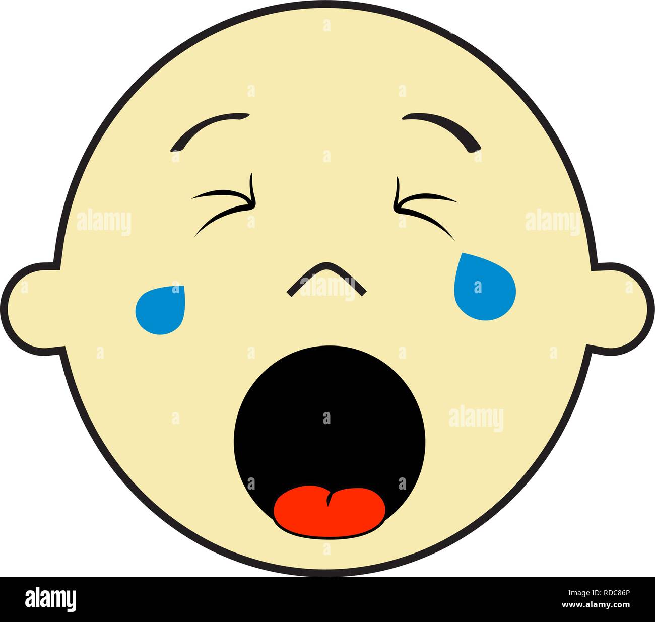 The symbol of children hysteria Stock Vector Image & Art - Alamy
