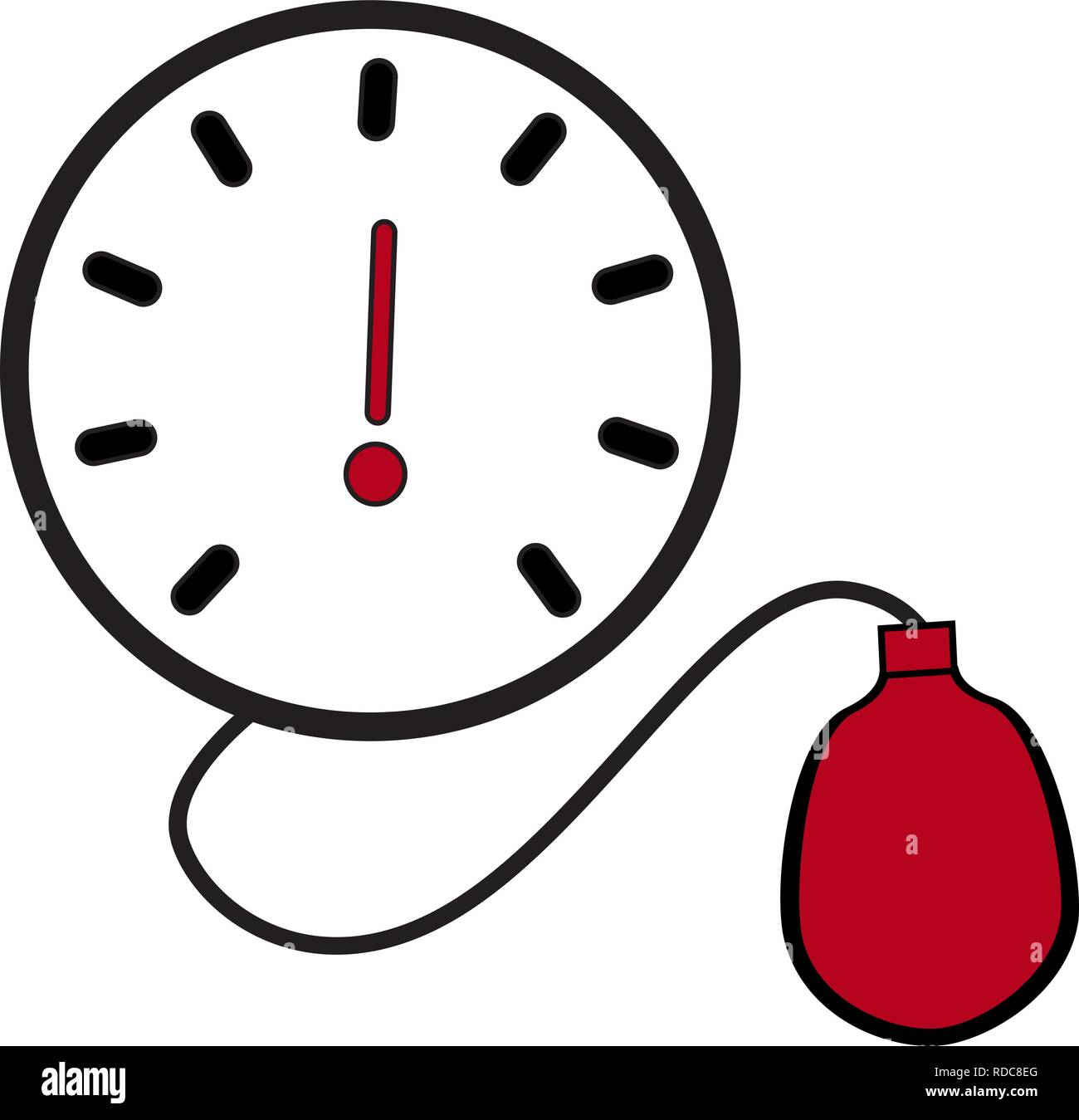 Blood pressure equipment logo Cut Out Stock Images & Pictures - Alamy