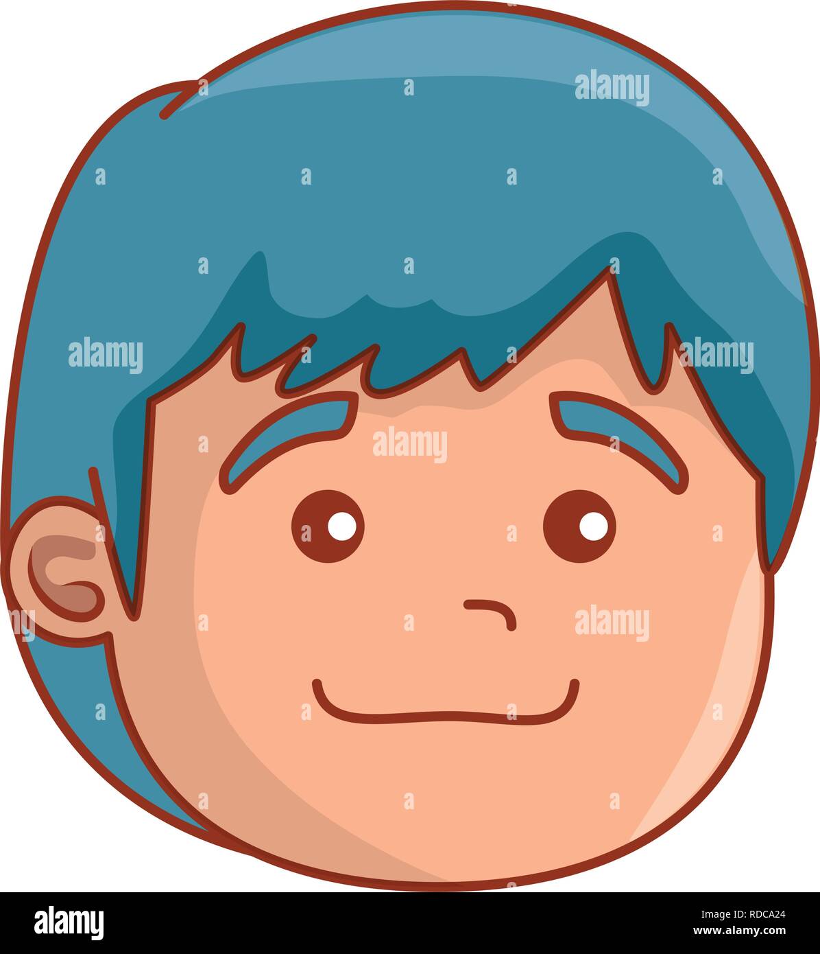 cute little baby head character Stock Vector Image & Art - Alamy