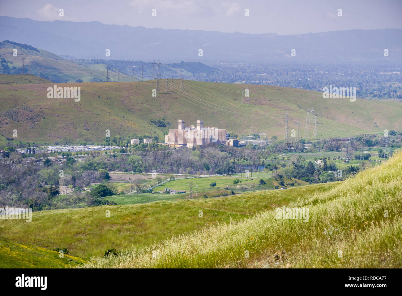 Valley view, south San Jose, San Francisco bay area, California Stock ...