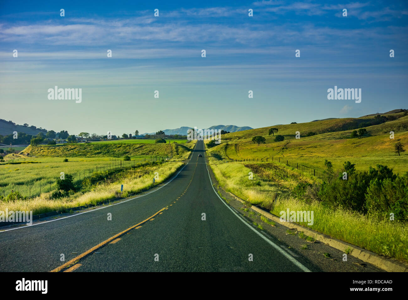 Driving through the countryside, California Stock Photo - Alamy