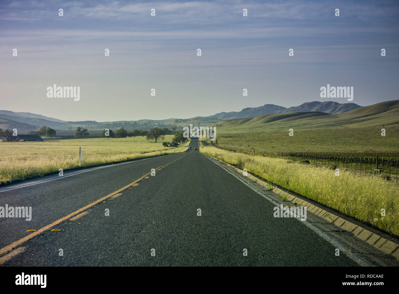 Driving through the countryside, California Stock Photo - Alamy