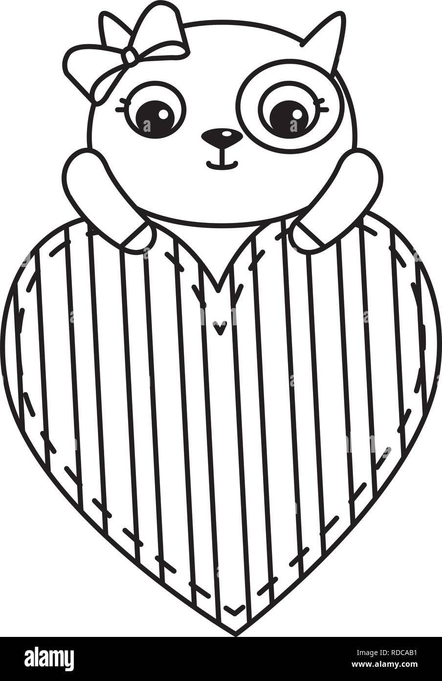 Valentines Day Clip Art For Kids Black And White