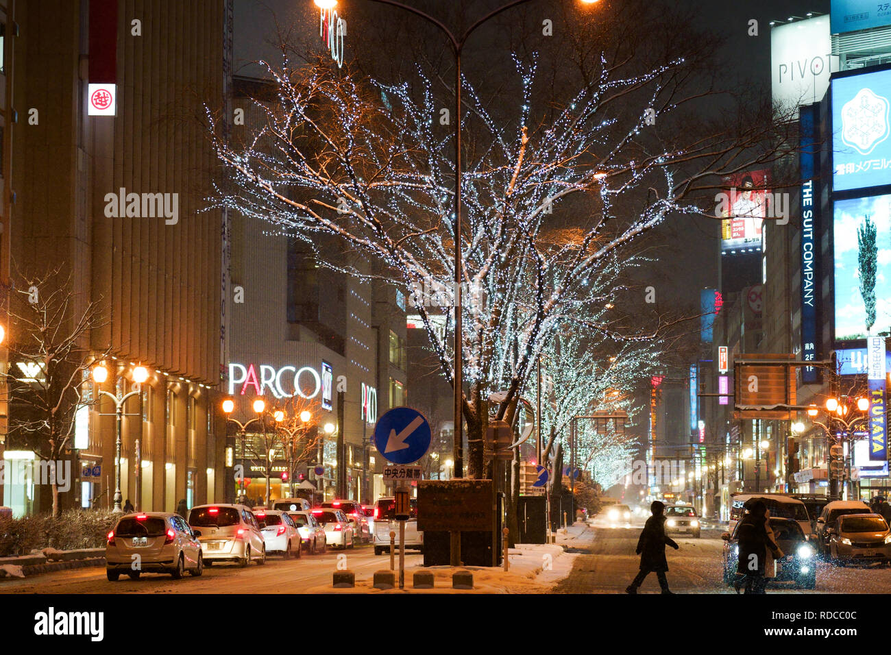 Sapporo in Winter, Hokkaido, Japan Stock Photo - Alamy