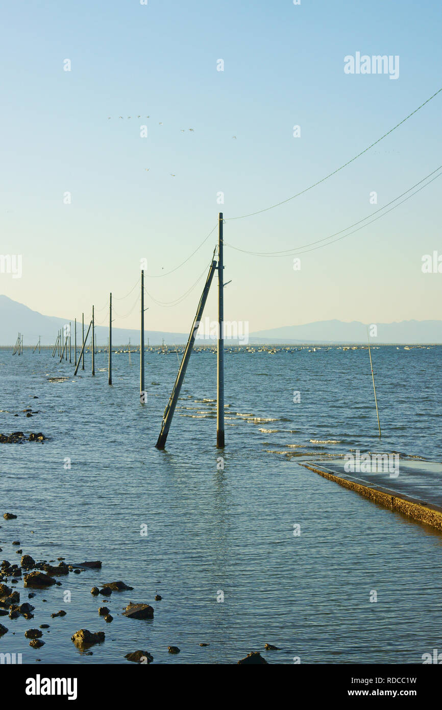Nagabeta Fishery Tidal Road, Kumamoto Prefecture, Japan Stock Photo - Alamy
