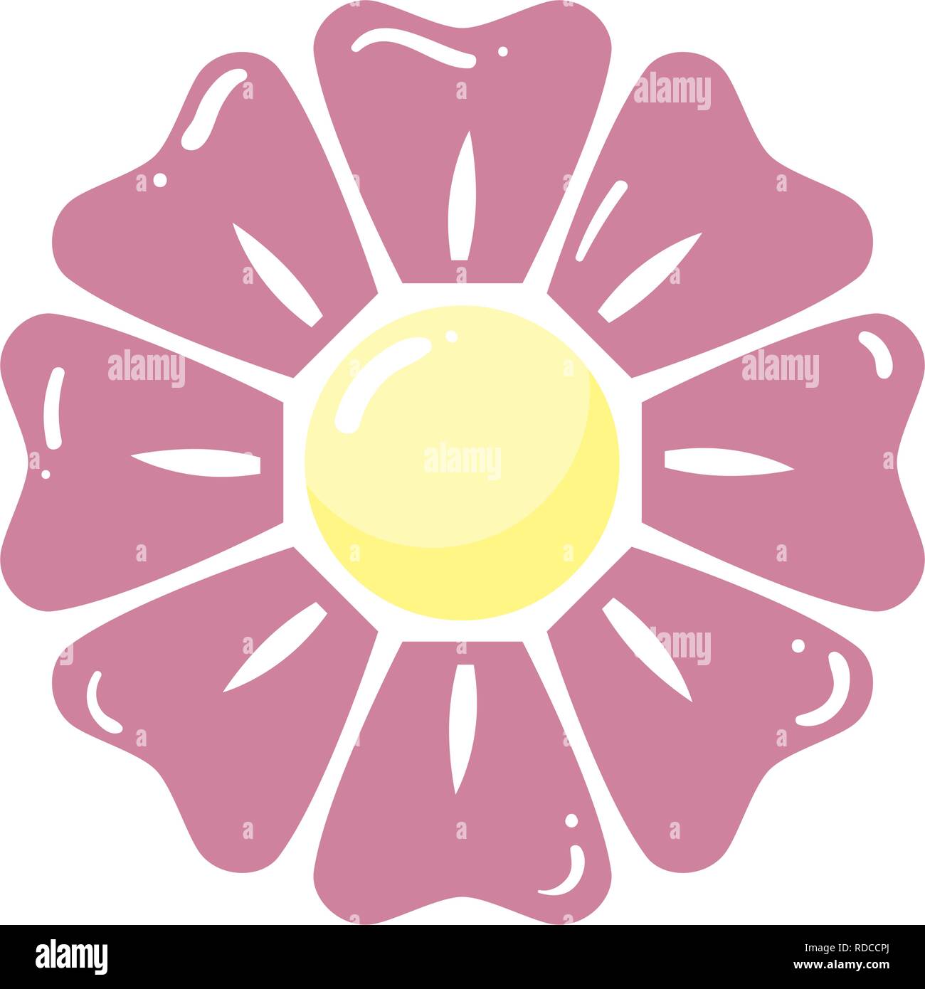 delicate flower on white background Stock Vector Image & Art - Alamy