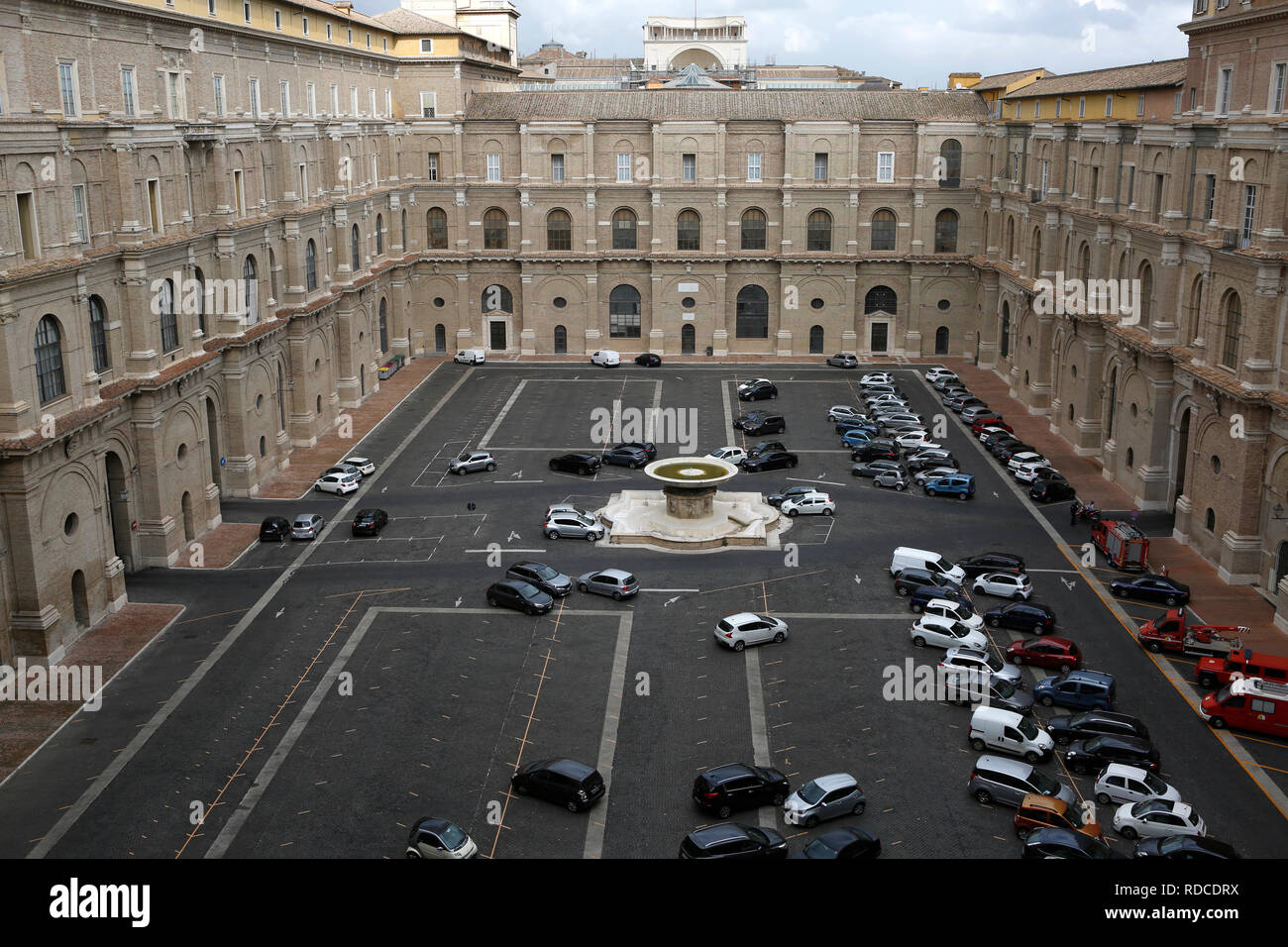 Courtyard for staff, Vatican Museum, Vatican City, Italy Stock Photo ...