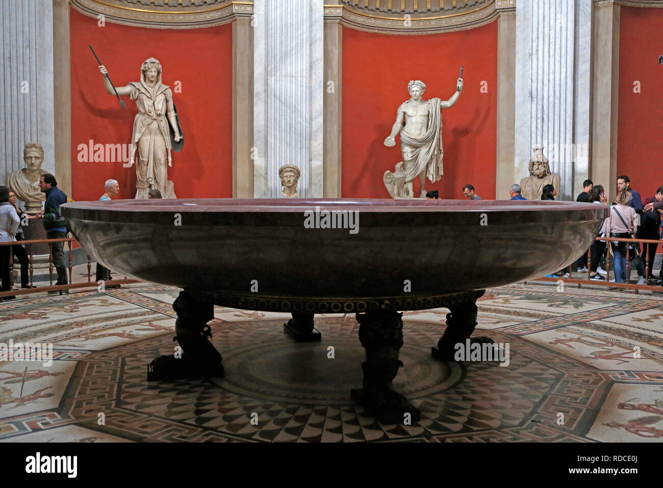 Sala Rotonda, Vatican Museum, Vatican City, Italy Stock Photo - Alamy