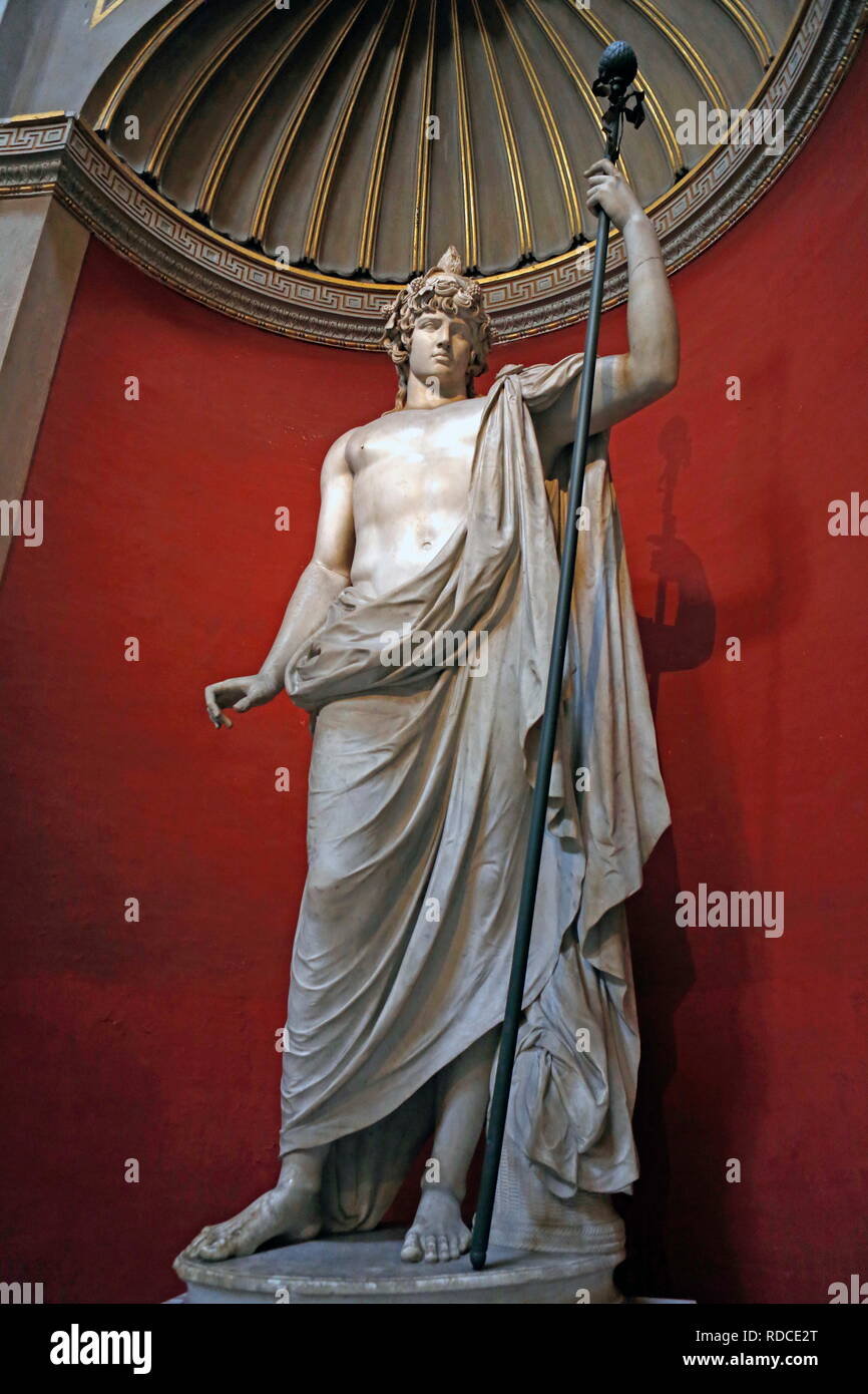 Antinous statue vatican museum hi-res stock photography and images - Alamy