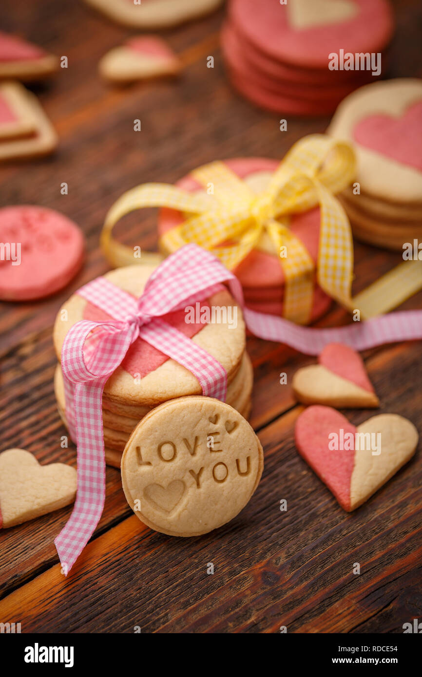 Pink biscuits hi-res stock photography and images - Alamy