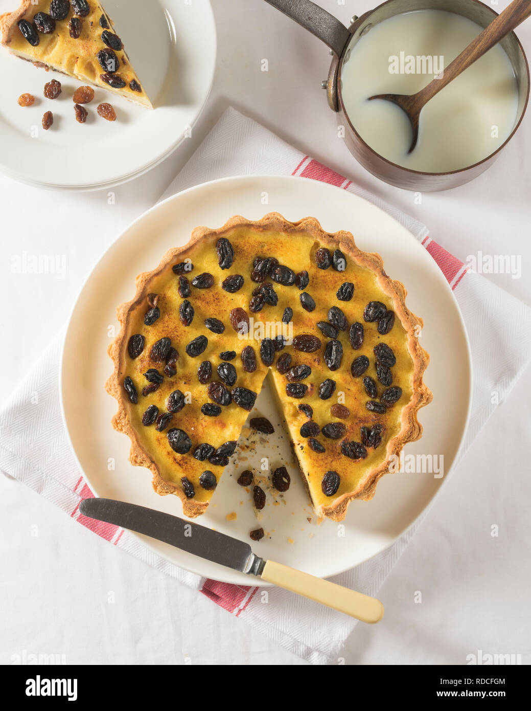 Kentish pudding pie. Food UK Stock Photo - Alamy