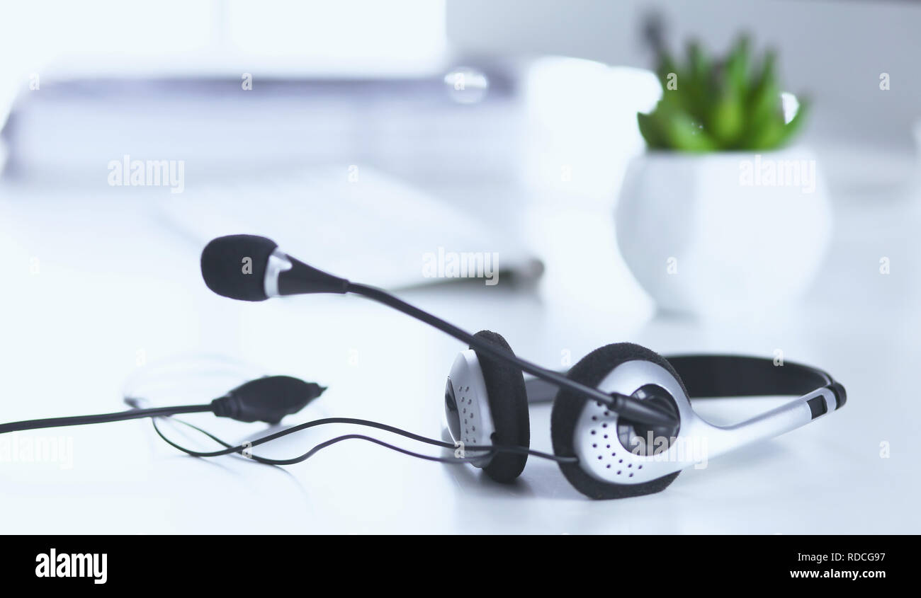 Communication support, call center and customer service help de Stock ...