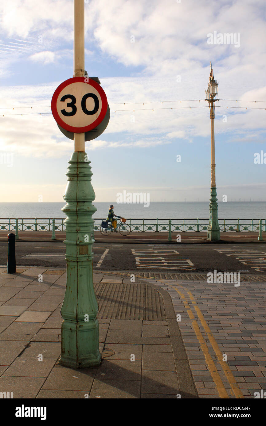 View Street sign in Marine Parade, Brighton, England, UK Stock Photo ...