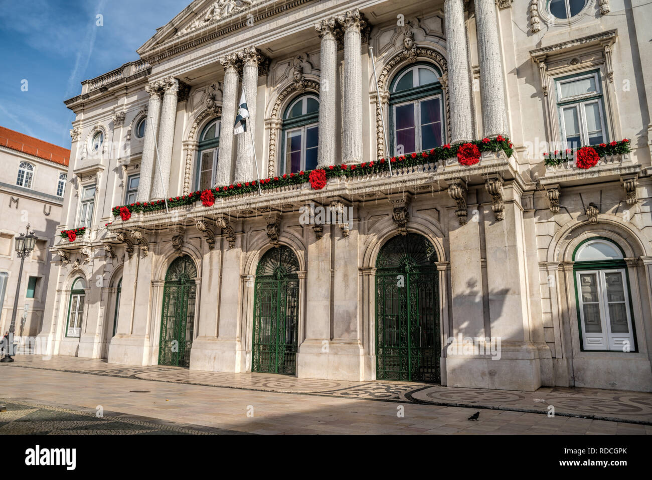 Neoclassical Lisbon City Hall (Pacos do Concelho de Lisboa) is the ...