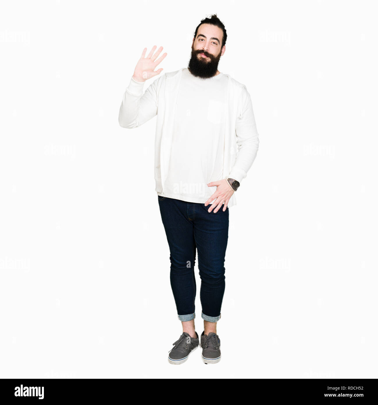 Man waving goodbye Cut Out Stock Images & Pictures - Alamy