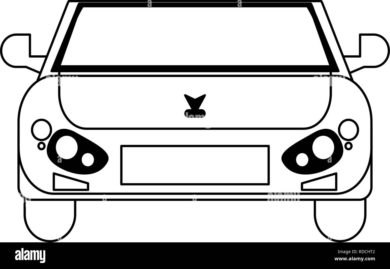 Car front view vehicle Stock Vector Image & Art - Alamy