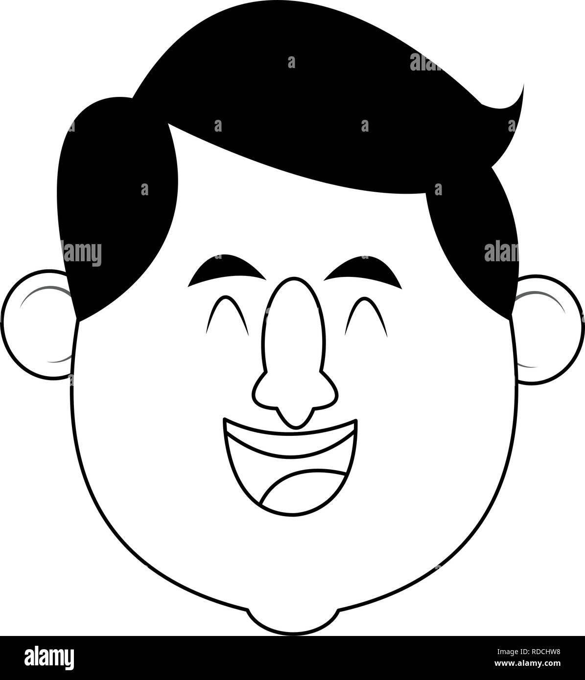 Adult man smiling face Stock Vector Image & Art - Alamy