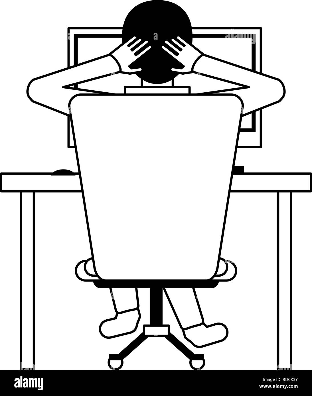 student with computer Stock Vector Image & Art - Alamy