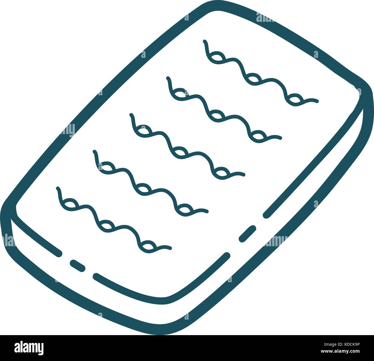 Linear icon of the mattress, vector eps8 Stock Vector Image & Art - Alamy