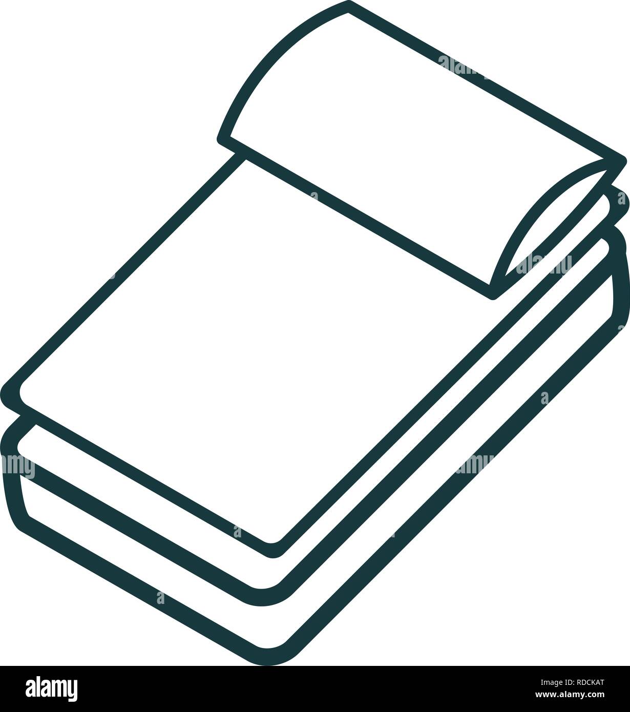 Linear icon of the mattress, vector eps8 Stock Vector Image & Art - Alamy