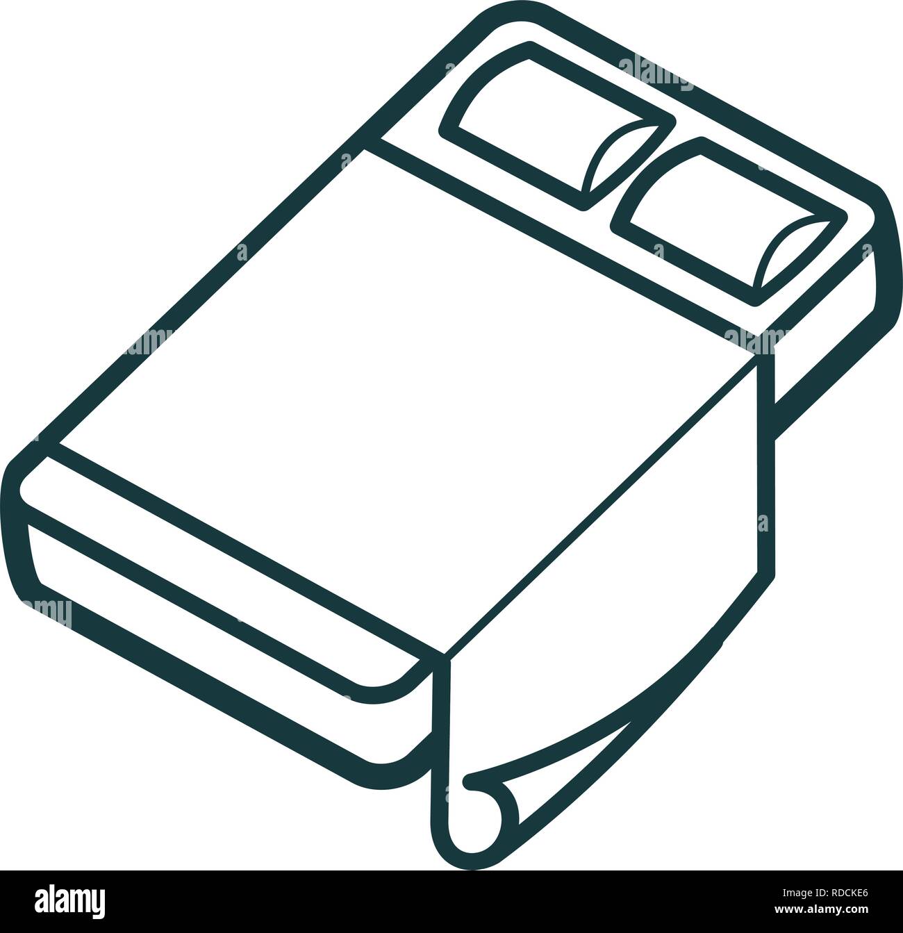 Linear icon of the mattress, vector eps8 Stock Vector Image & Art - Alamy