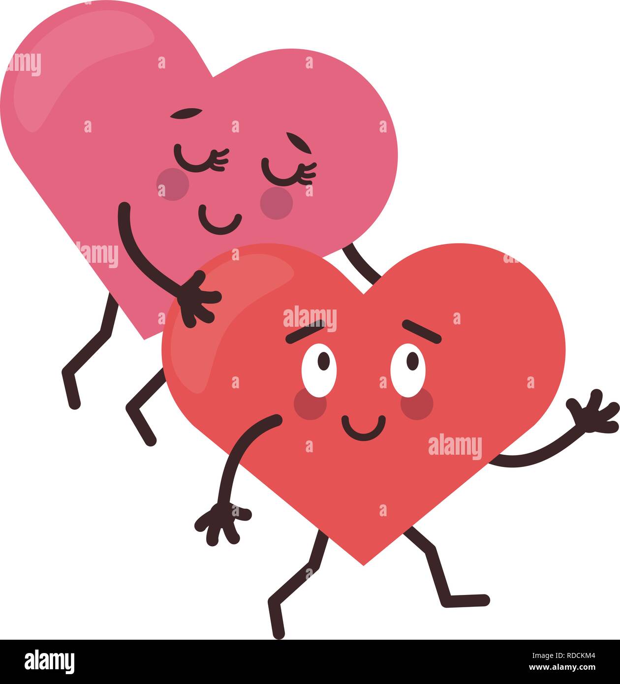 cute heart cartoon Stock Vector Image & Art - Alamy