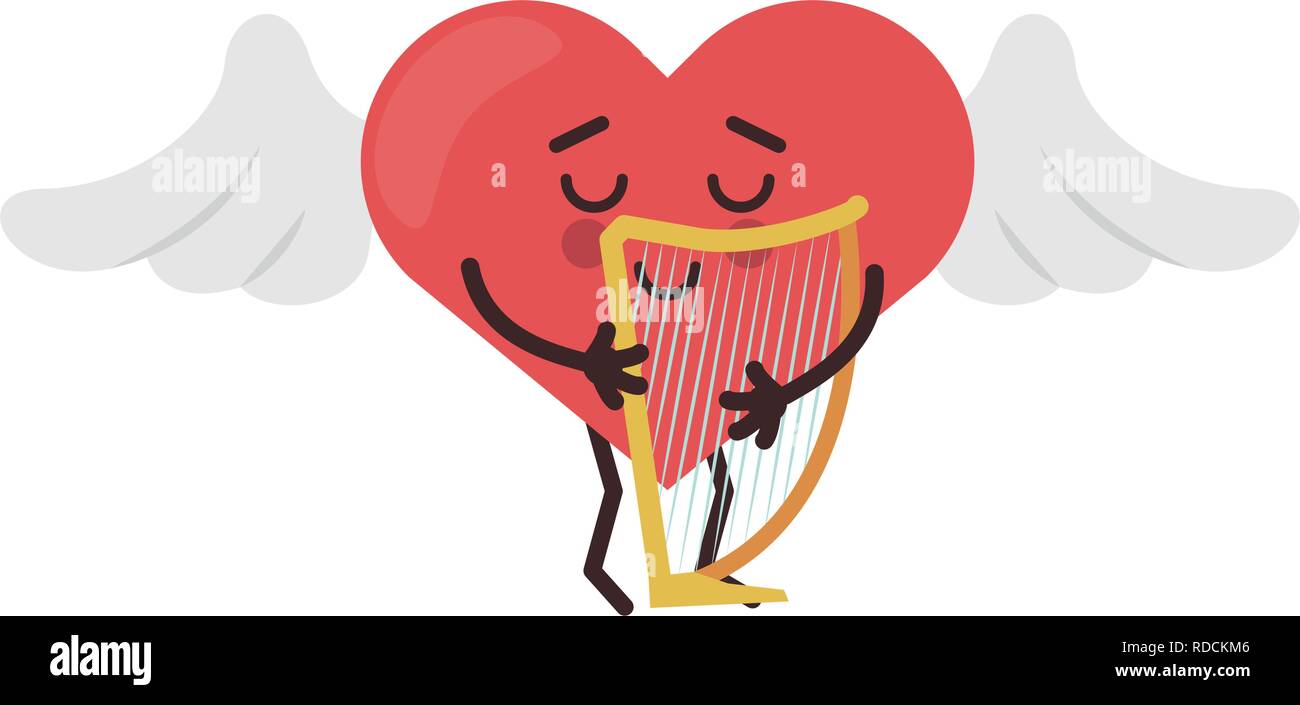 cute heart cartoon Stock Vector Image & Art - Alamy