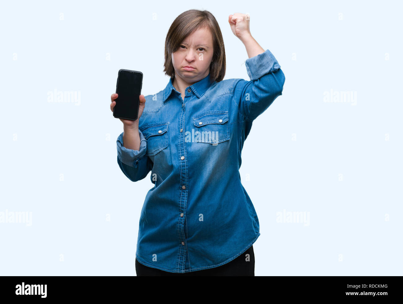 Shouting down phone hi-res stock photography and images - Alamy