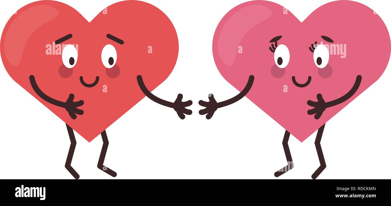cute heart cartoon Stock Vector Image & Art - Alamy