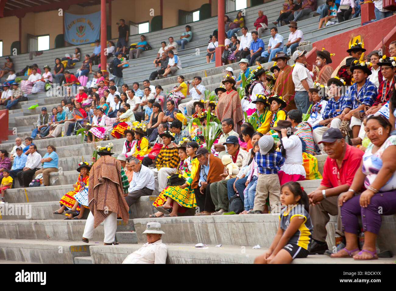 Dance festival in an arena of Lima,Peru Stock Photo - Alamy