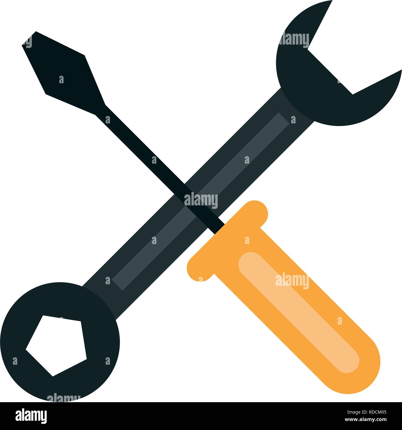 Wrench and screwdriver symbol Stock Vector Image & Art - Alamy
