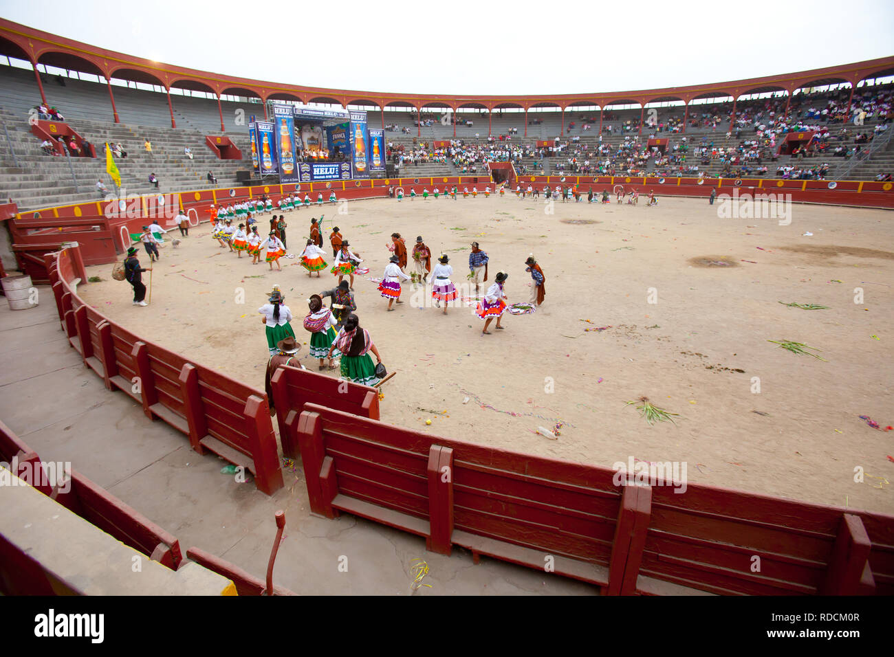 Dance festival in an arena of Lima,Peru Stock Photo - Alamy