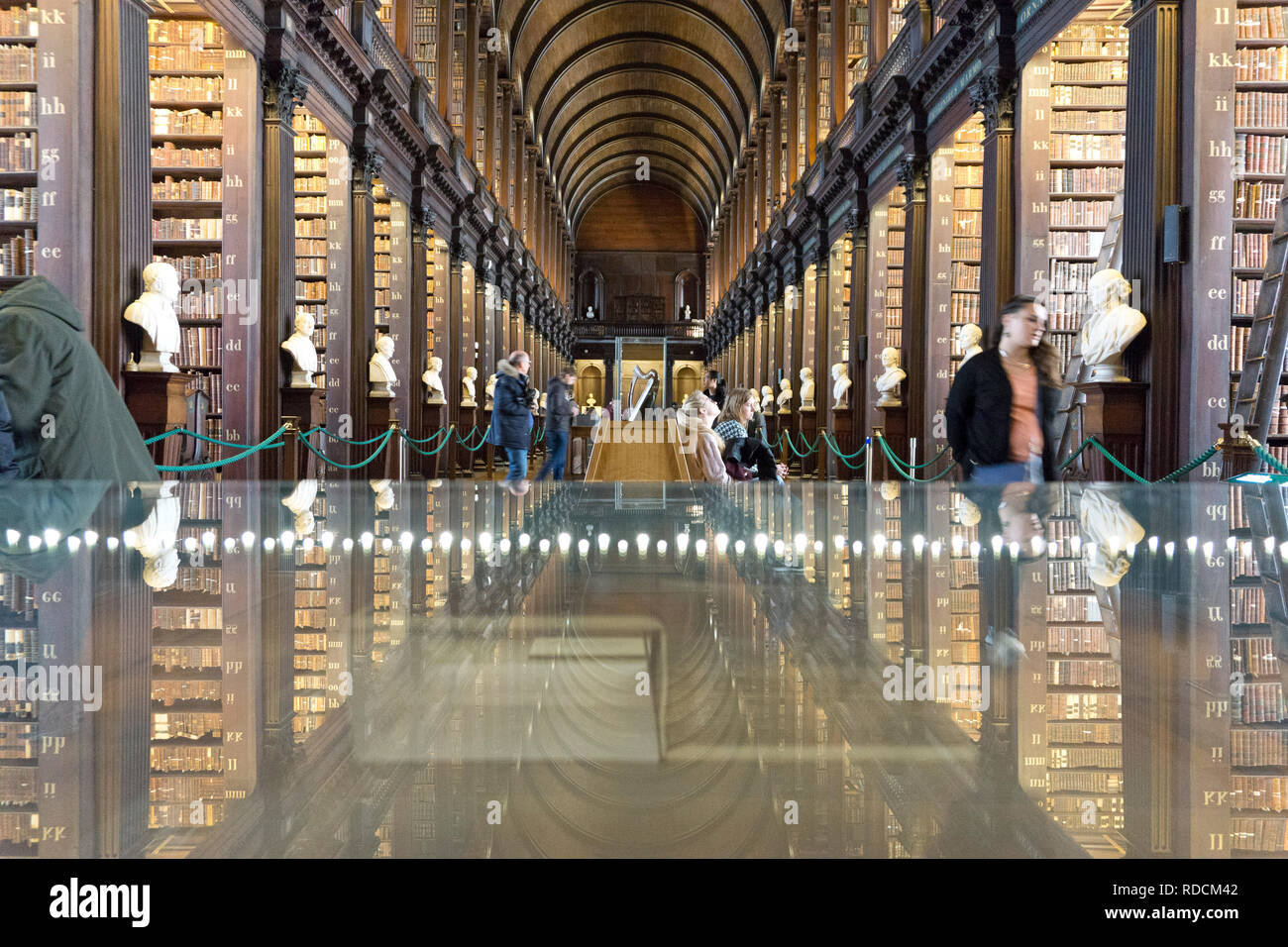 The Long Room in Trinity College Library, Dublin. 15.01.2019 Stock ...
