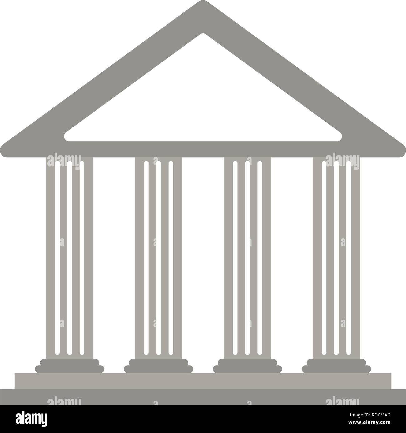 Bank building symbol Stock Vector Image & Art - Alamy